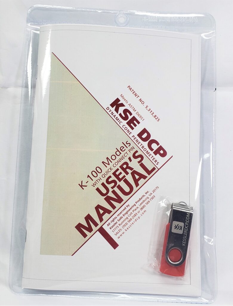 K-100 User's Manual & CD for DCP Kits - Kessler Soil Engineering Product