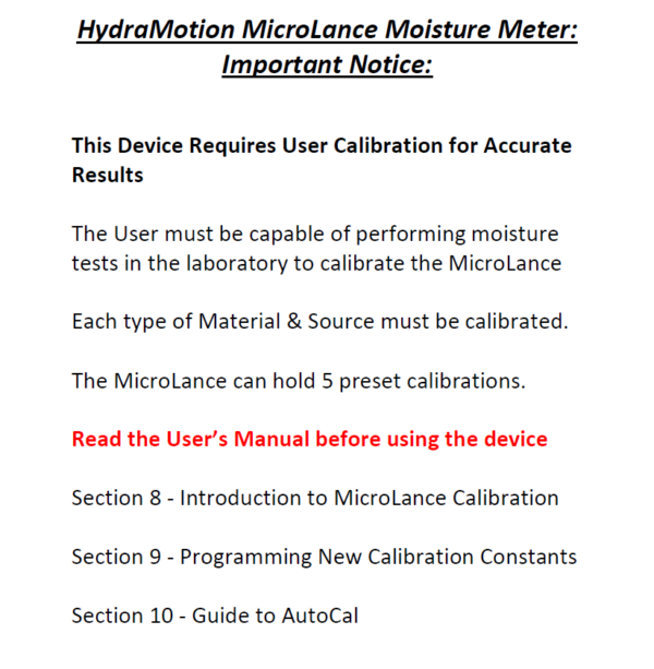 MicroLance - Moisture Meter for material stock piles & truckload ...